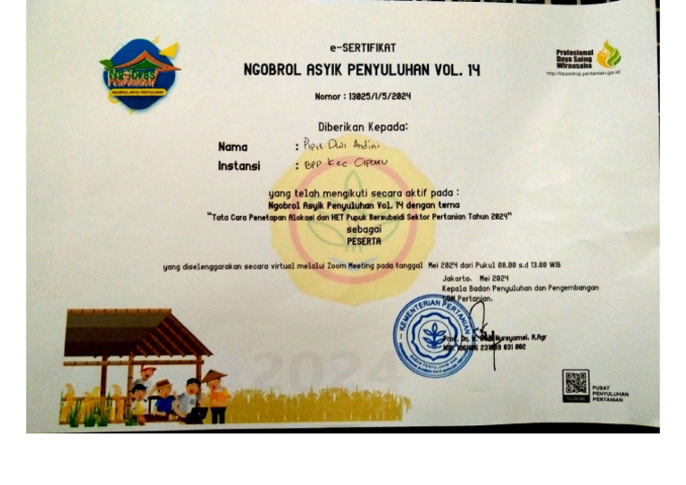 Sertifikat MSPP | PDF