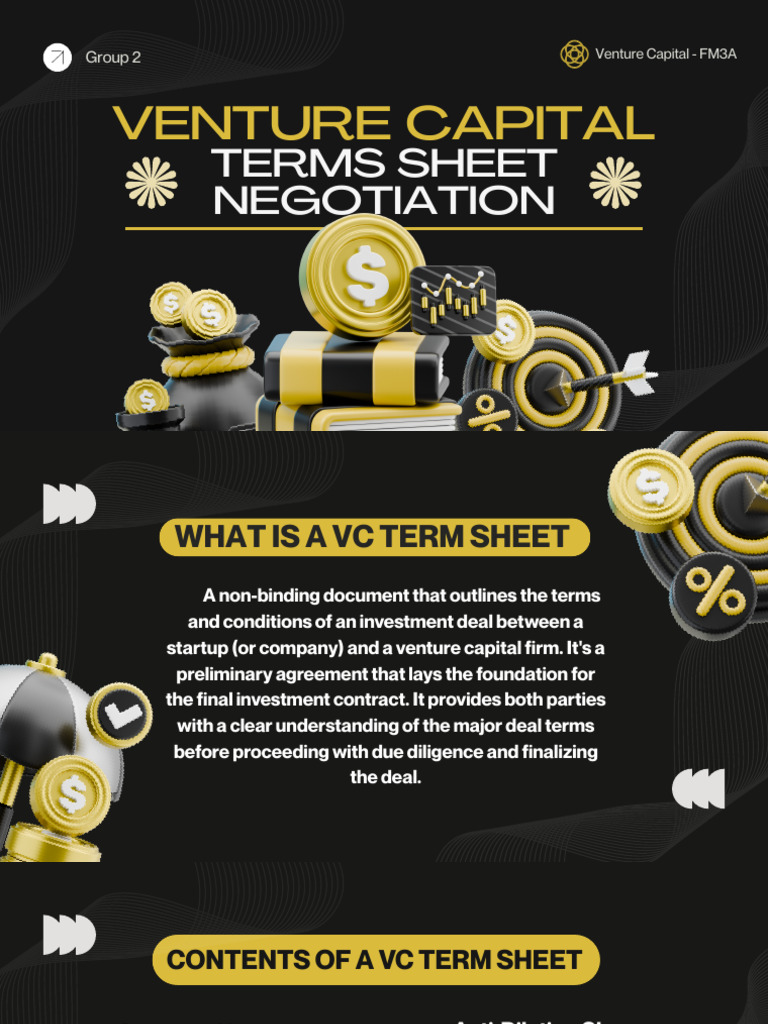 VC Term Sheet Negotiation Guide | PDF | Venture Capital | Corporate Finance