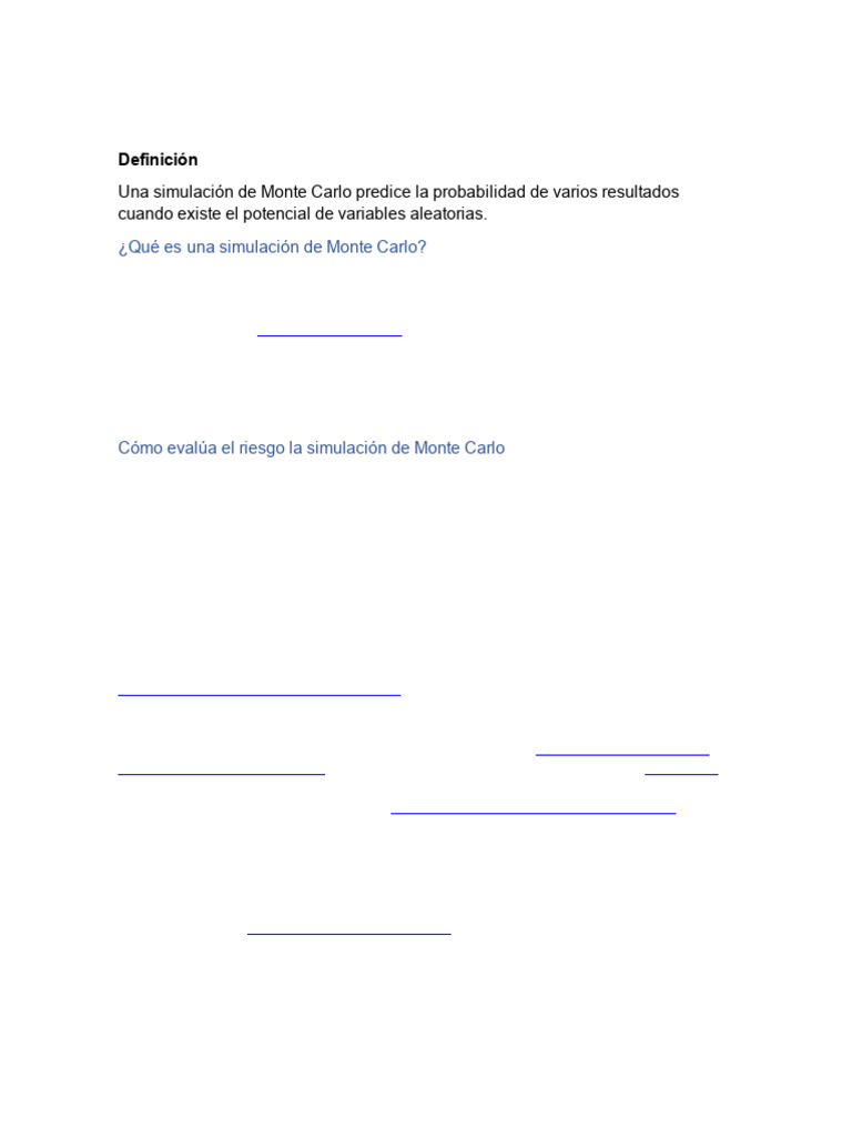 Clase 11 Simulacion | PDF | Método Monte Carlo | Simulación