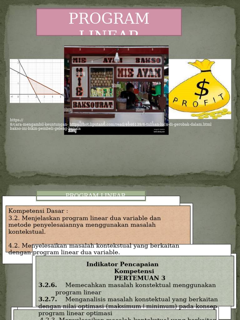 Media PEmbelajaran PROGRAM LINEAR (Pertemuan Ke 3) | PDF