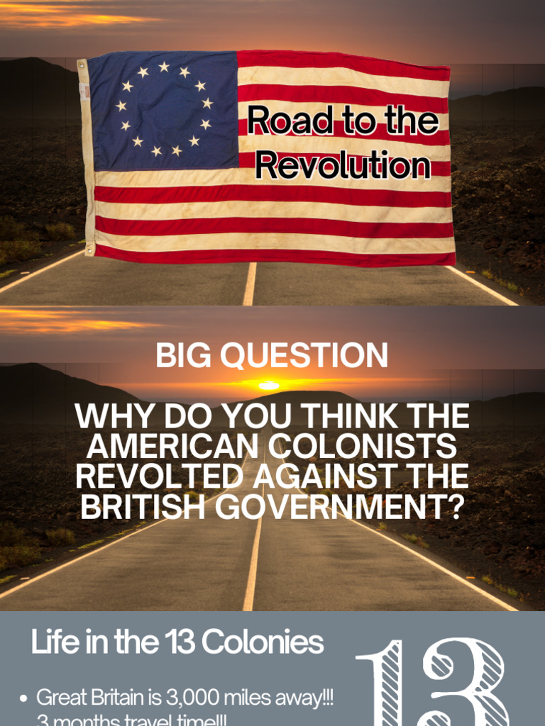 Road to the Revolution (1) | PDF | Thirteen Colonies | American Revolution