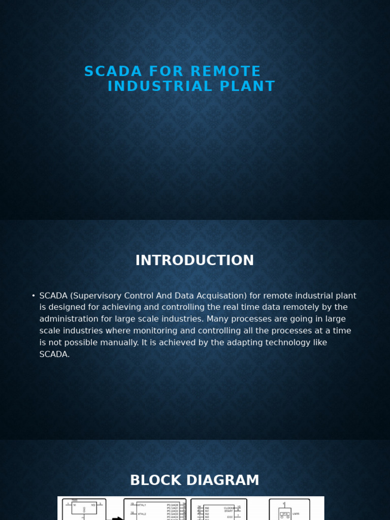 SCADA for Remote Industrial Plant | PDF | Electronic Circuits | Scada