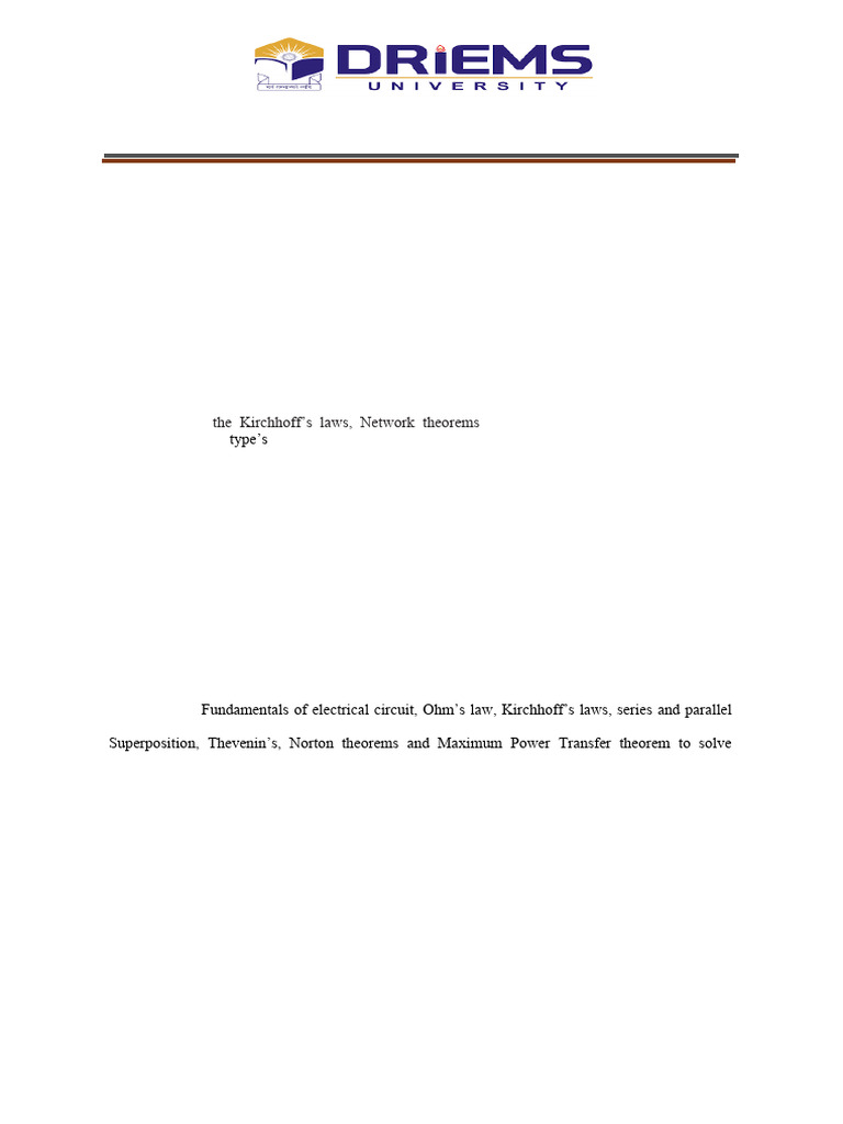 Bee Syllabus With Co and Po 2024 (3) Updated | PDF | Electrical Network | Ac Power