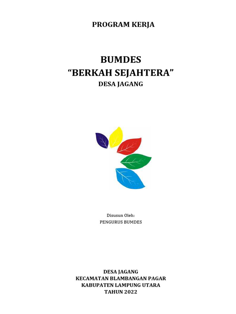 4. FORMAT RENCANA PROGRAM | PDF