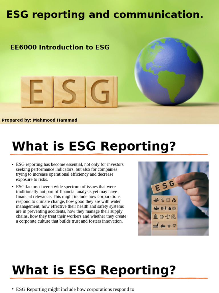 Understanding ESG Reporting Essentials | PDF | Business | Economies