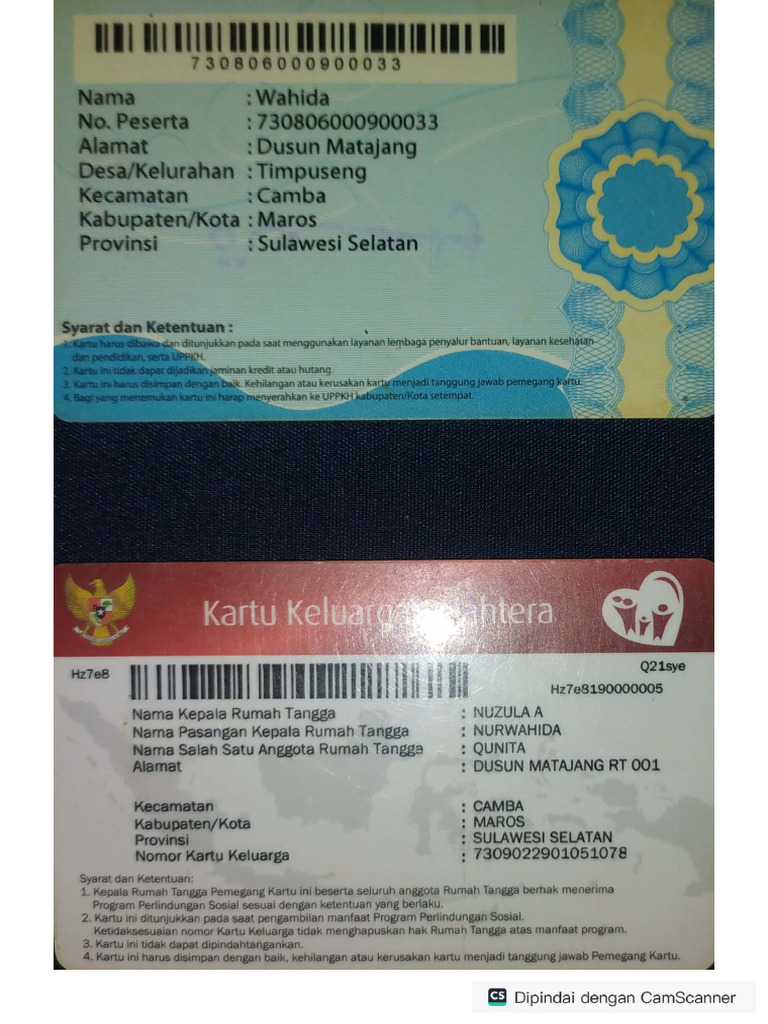Kartu PKH Kks | PDF