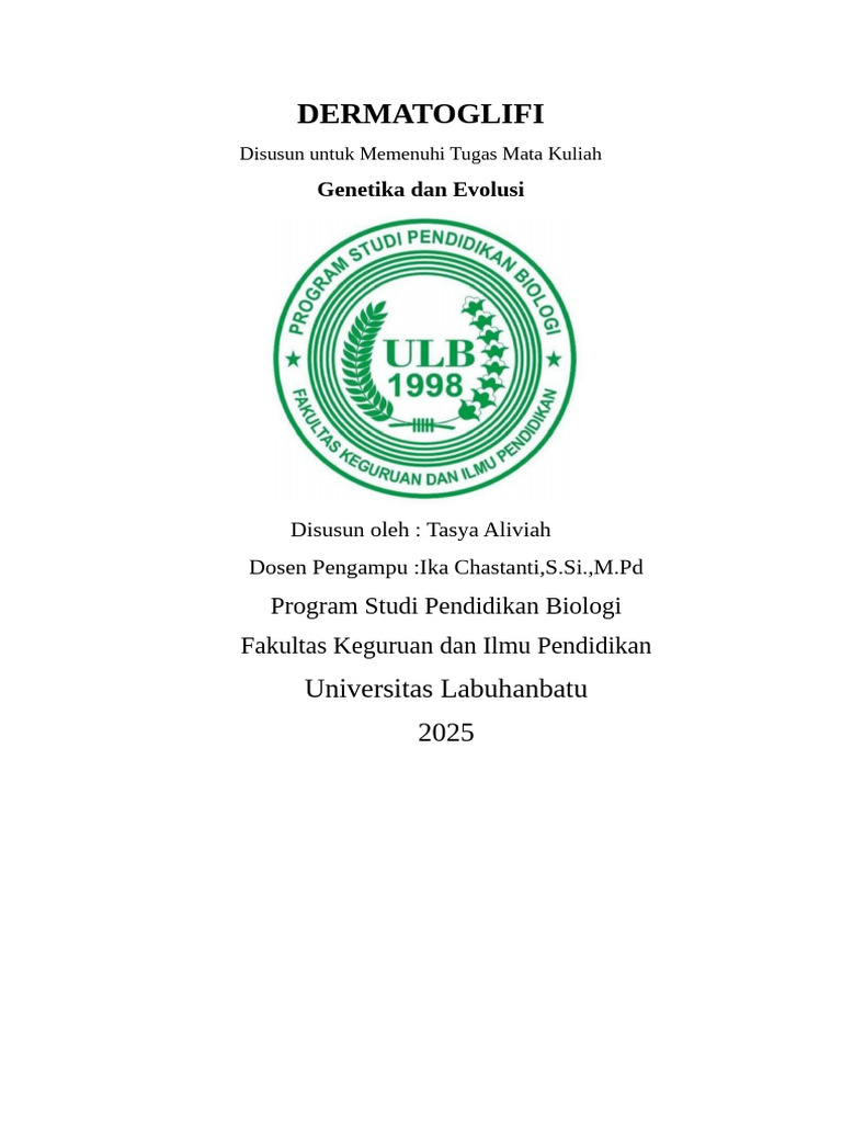 Dermatoglifi Tasya | PDF