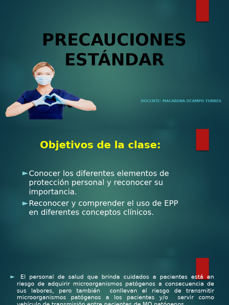 Precauciones Estándar en Salud | PDF | Lavado de manos | Microbiología
