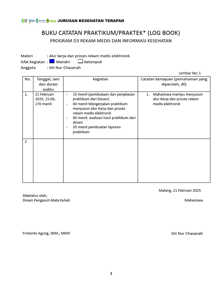 TM 5 Rke Logbook | PDF