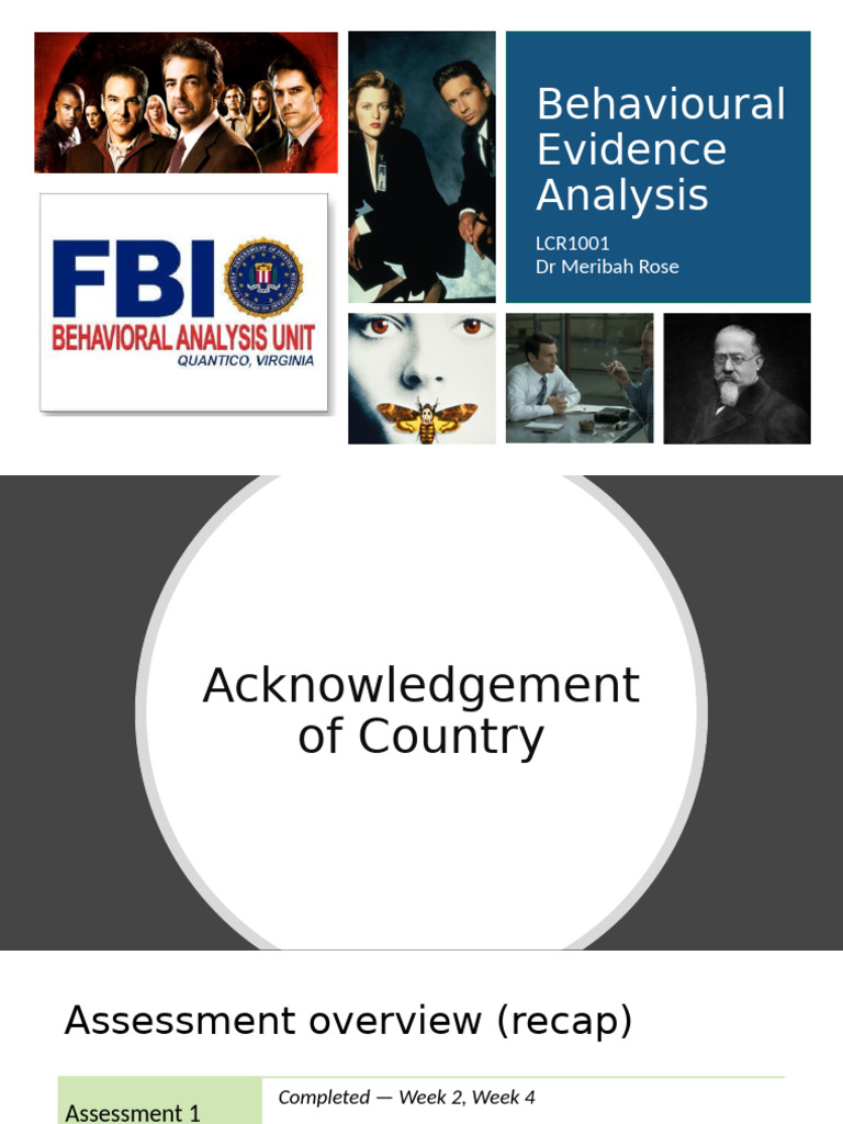 LCR1001 2025 Tutorial 5 | PDF | Offender Profiling | Cognition