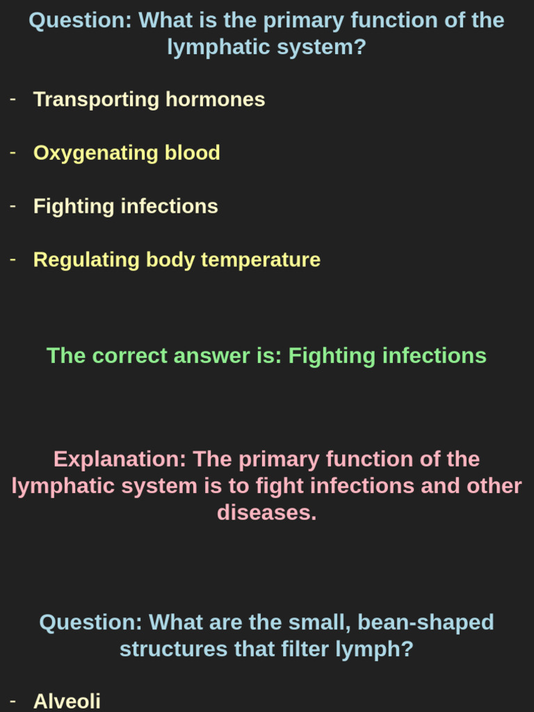 Review Lymphatic System | PDF | Lymphatic System | Lymph