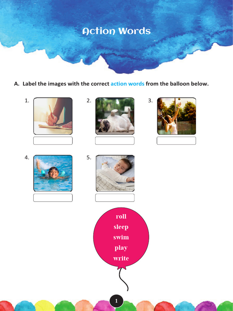 Action Words - 1 | PDF