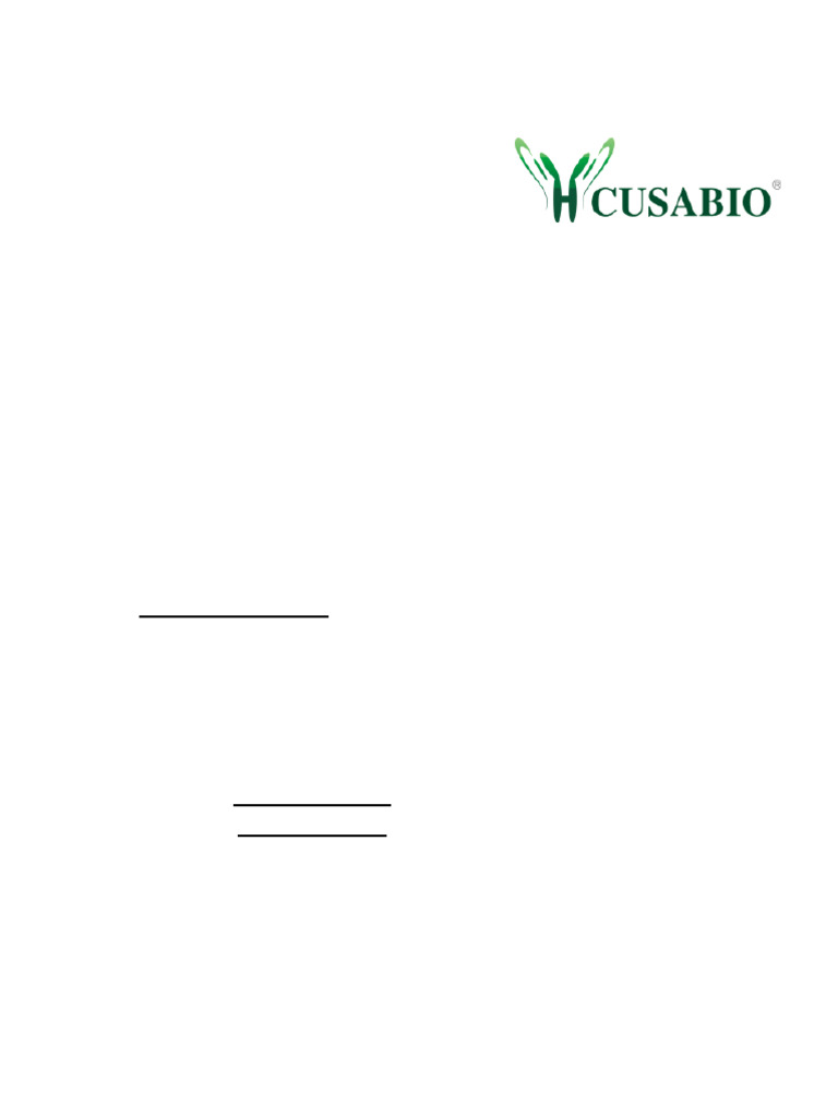 Fish Insulin ELISA Kit Instructions | PDF | Biochemistry | Chemistry