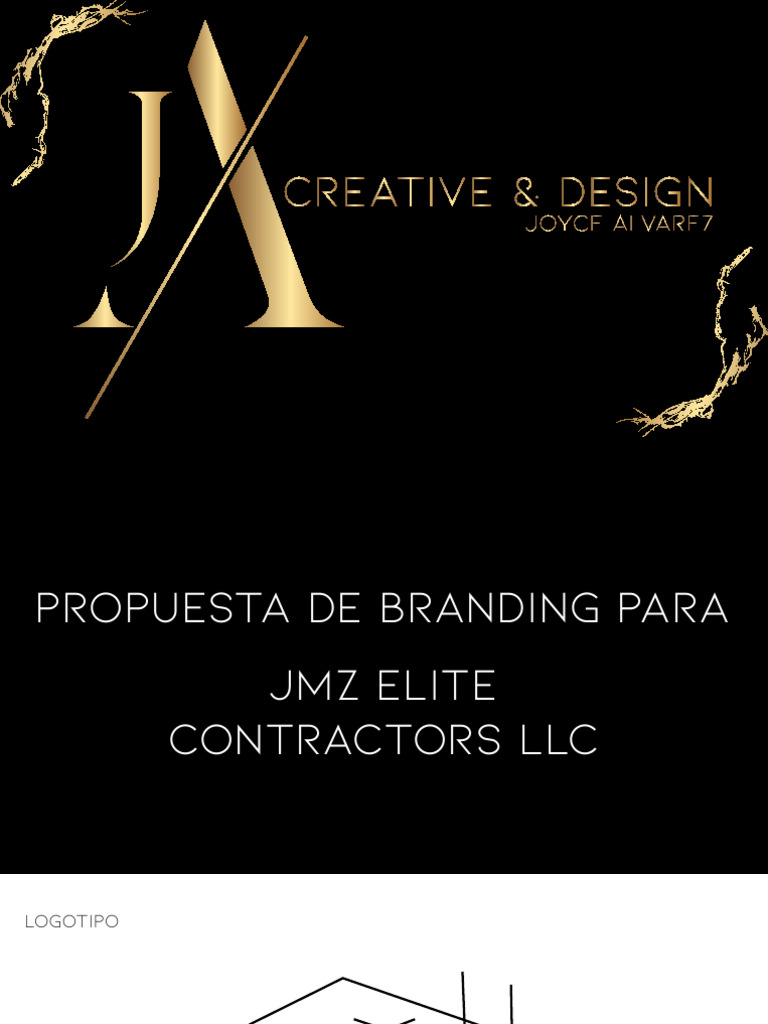 Propuesta de Branding para JMZ Contractors | PDF