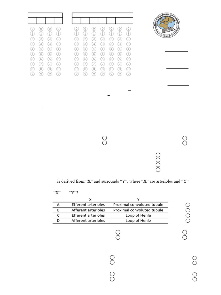 HSSC-II Biology Model Paper 2024 | PDF | Genetics | Life Sciences