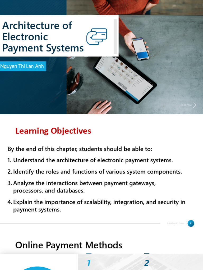 Chapter 2 - Architecture of Electronic Payment Systems Full | PDF ...