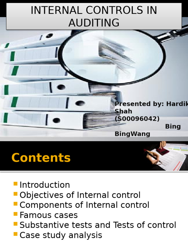 Acc 313 Internal Control | PDF | Internal Control | Audit