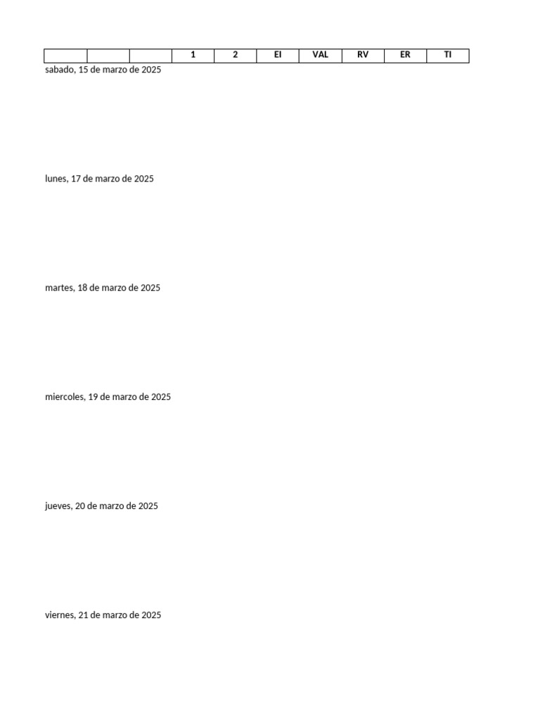 Formato Registro Sesiones Limpio | PDF