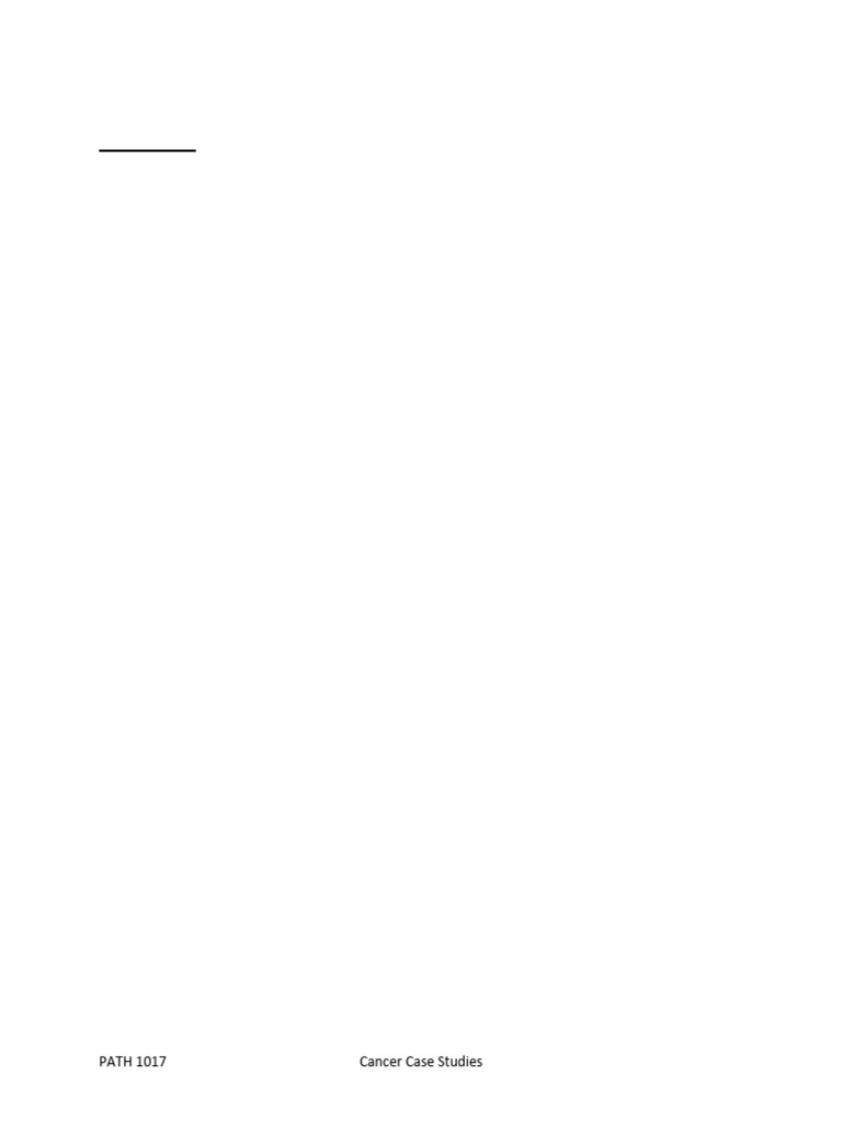 Cancer Case Studies for Students | PDF | Cancer | Colorectal Cancer