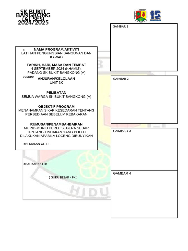 Format Laporan Pso 2024 | PDF