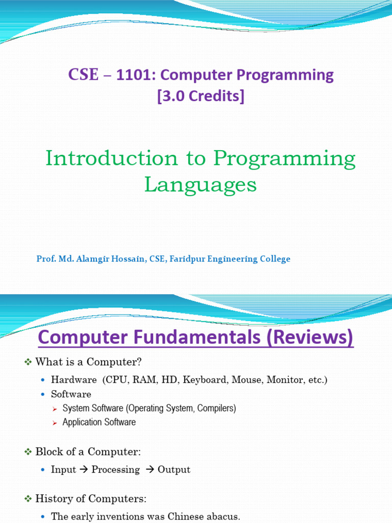 Programming Basic | PDF | Reserved Word | Computer Programming