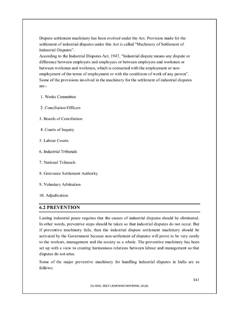 Employee Relation - SLM - Part 3 | PDF