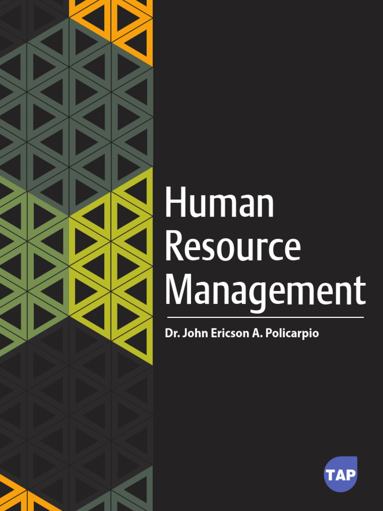 John Ericson A. Policarpio - Human Resource Management-Toronto Academic Press (2024) | PDF ...