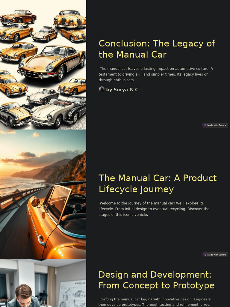 Manual Car Lifecycle and Legacy | PDF | Car | Recycling