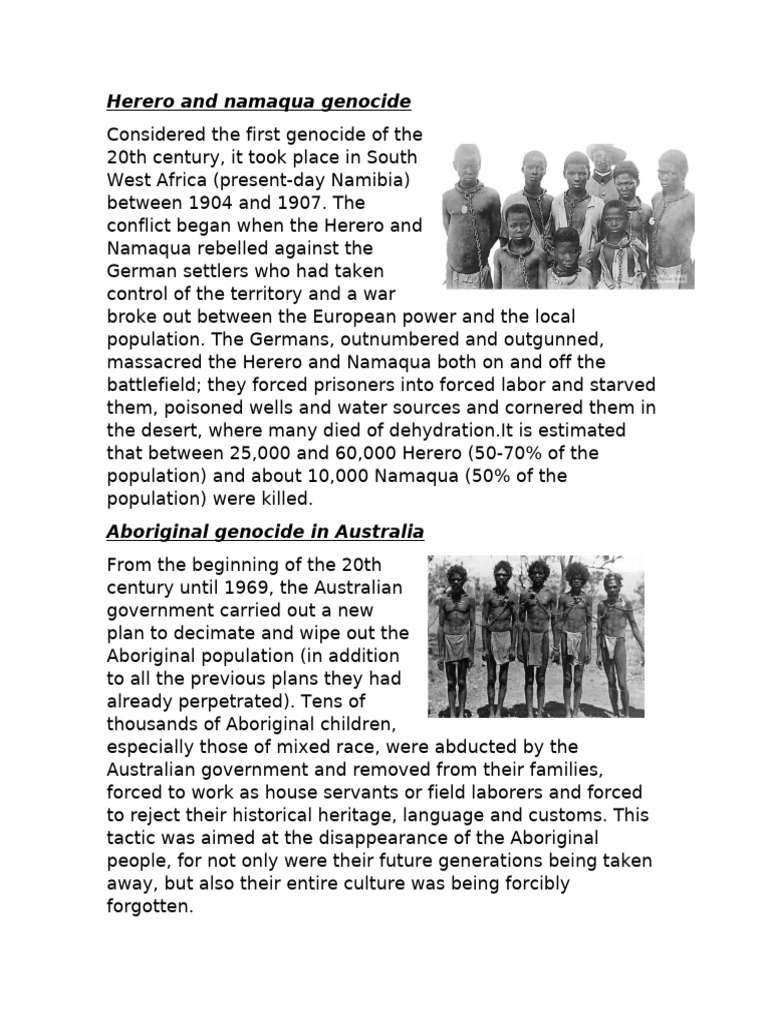 Genocidio Herero y Namaqua | PDF | Rwandan Genocide | Human Rights Abuses