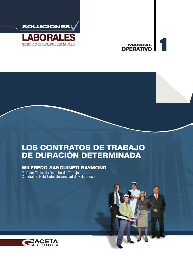 Contratos de Trabajo a Duración Determinada | PDF | Derecho laboral ...