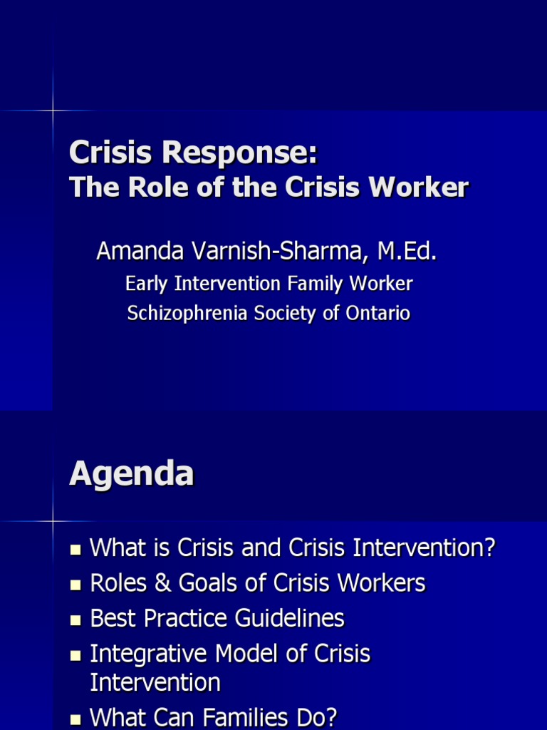 Crisis Response:: The Role of The Crisis Worker | PDF ...