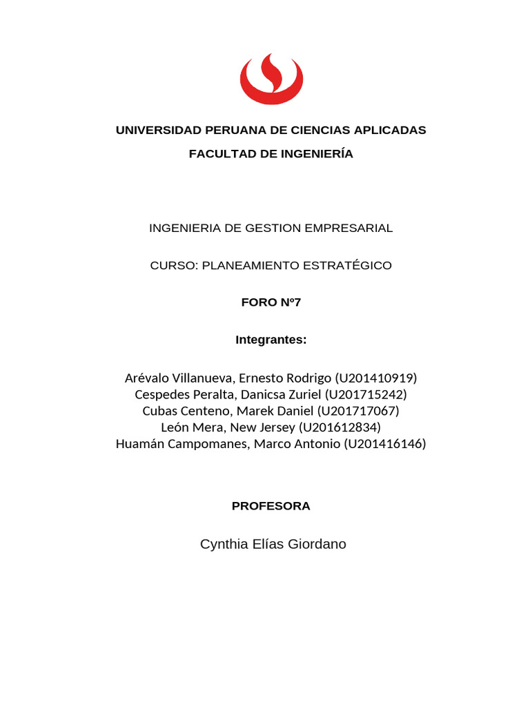 FORO 5 PLANEAMIENTO | PDF