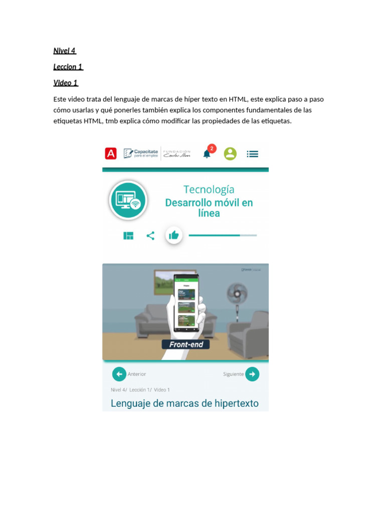 Nivel 4 Leccion 1 Video 1 | PDF