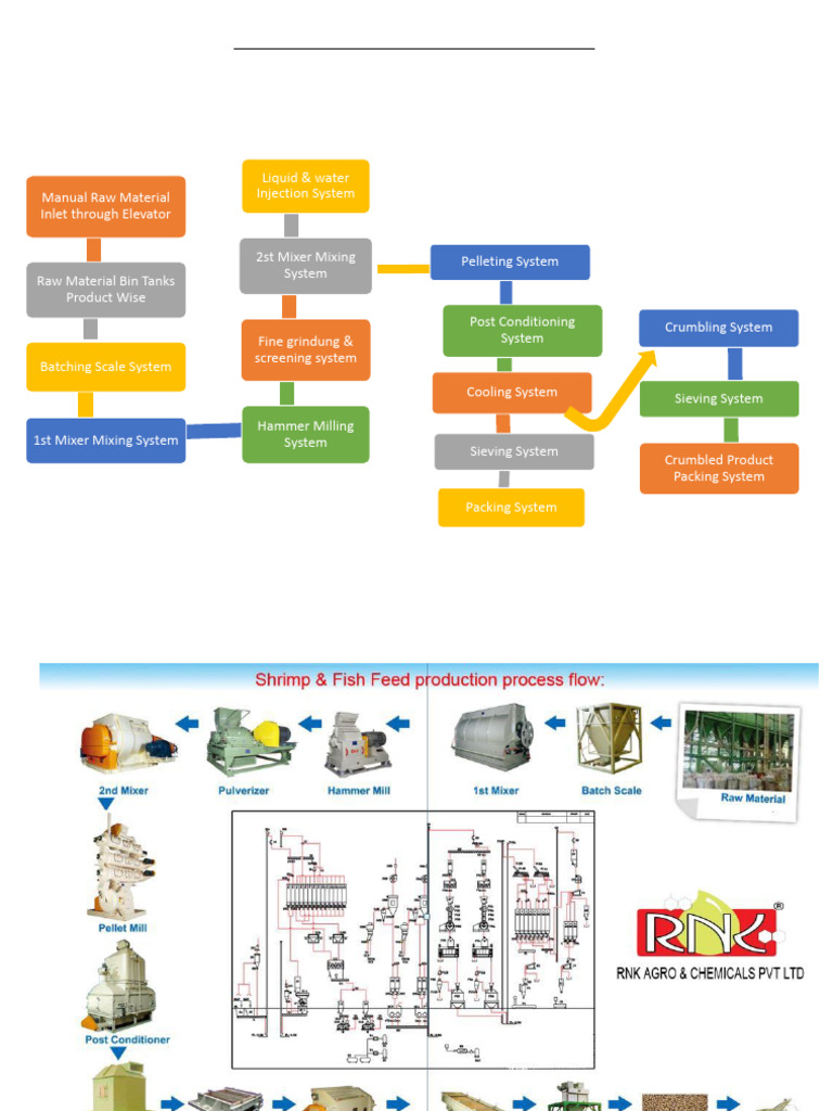 Shrimp Feed Process Flow Regarding | PDF