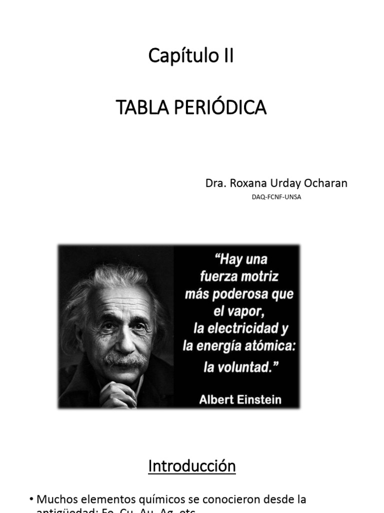 Capitulo 2 - Tabla Periodica | PDF | Tabla periódica | Configuración electronica