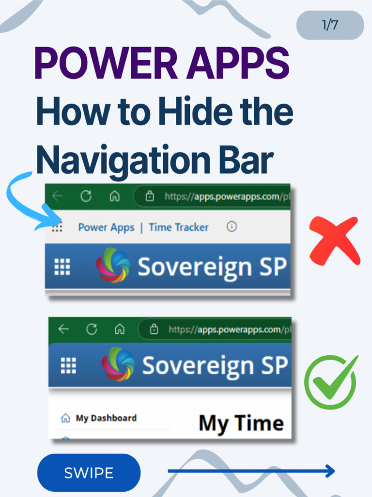 Hide Navigation Bar - Power Apps | PDF