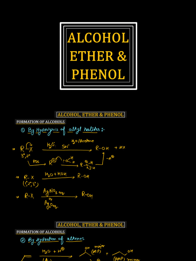 Champ-L15 - Theory - ALCOHOL, ETHER - PHENOL (Theory) | PDF