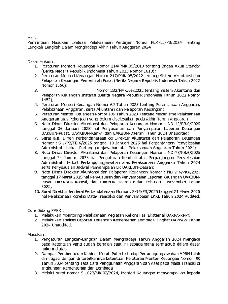 Masukan LLAT Tahun 2024 | PDF