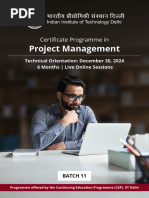 IIMI CPPM Brochure | PDF | Project Management | Business