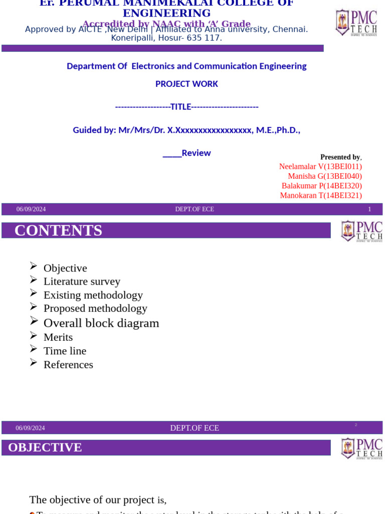 UG - Project Template - School of ES | PDF | Computing | Electronics
