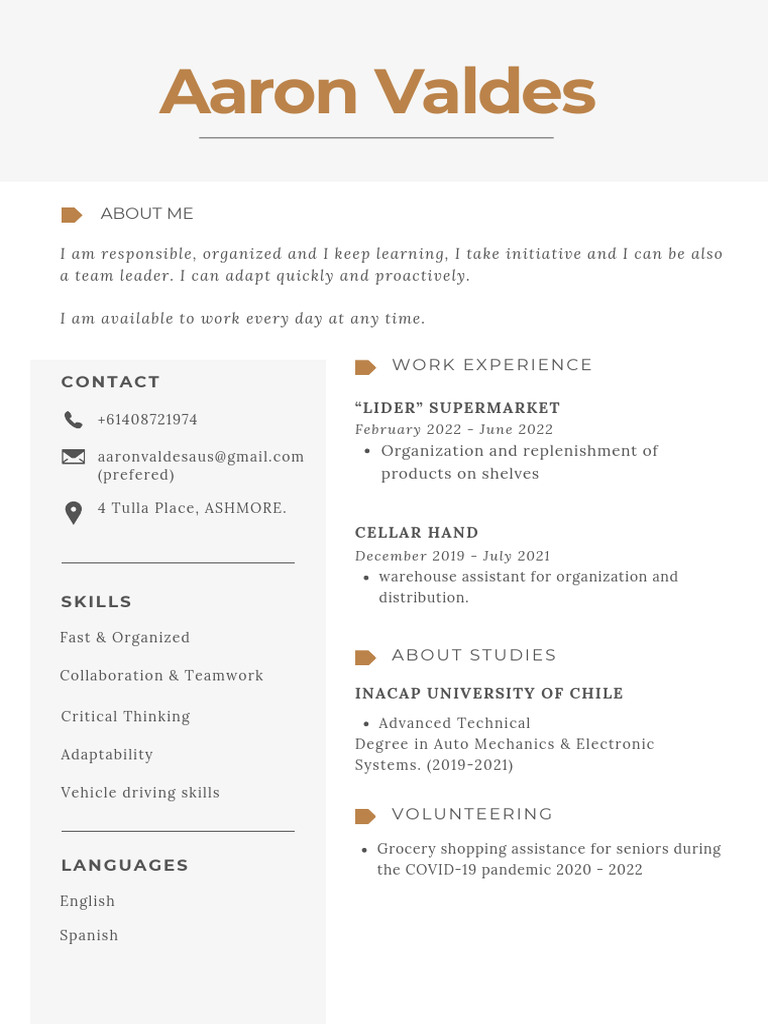 Resume Aaron-Valdes General | PDF