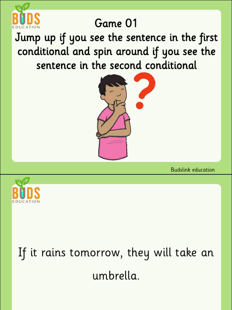 Game - Unit 07 - Lesson 08 - Review First and Second Conditional | PDF