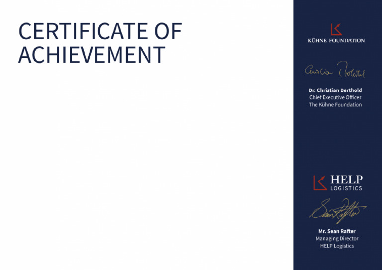 Certification Medical Logistics in Pandemics MLP | PDF