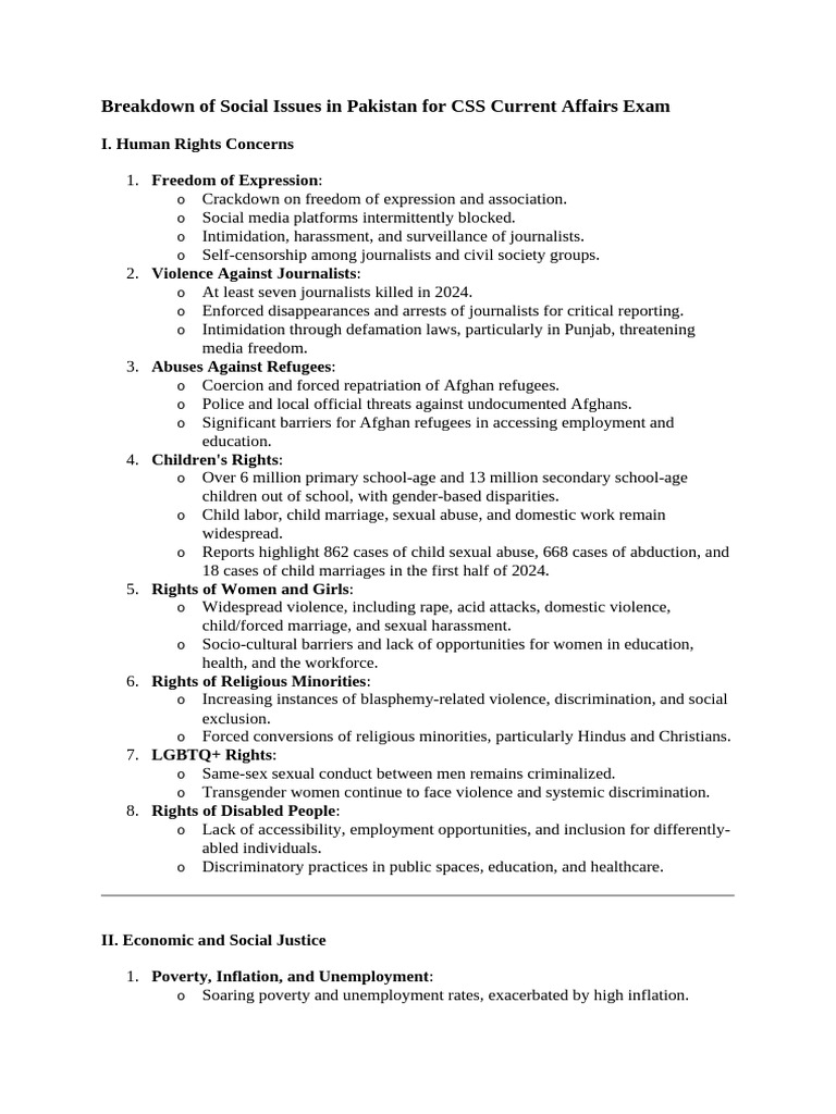 Breakdown of Social Issues | PDF | Poverty | Poverty & Homelessness