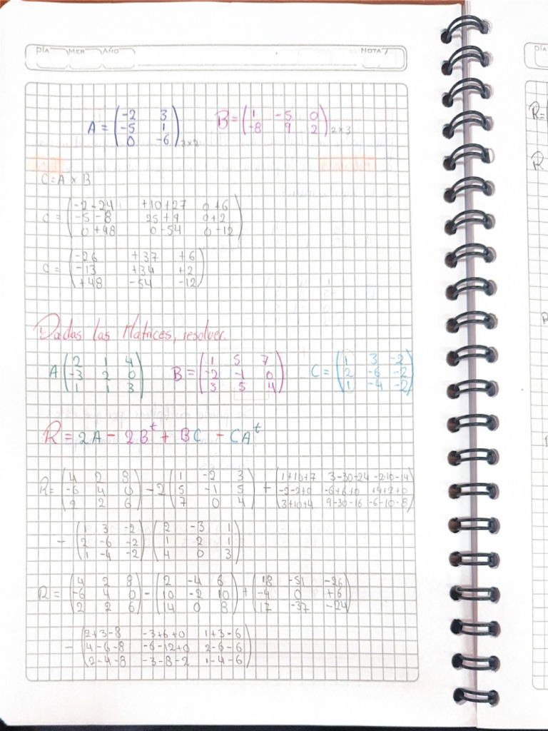 Deber N1 Matrices | PDF