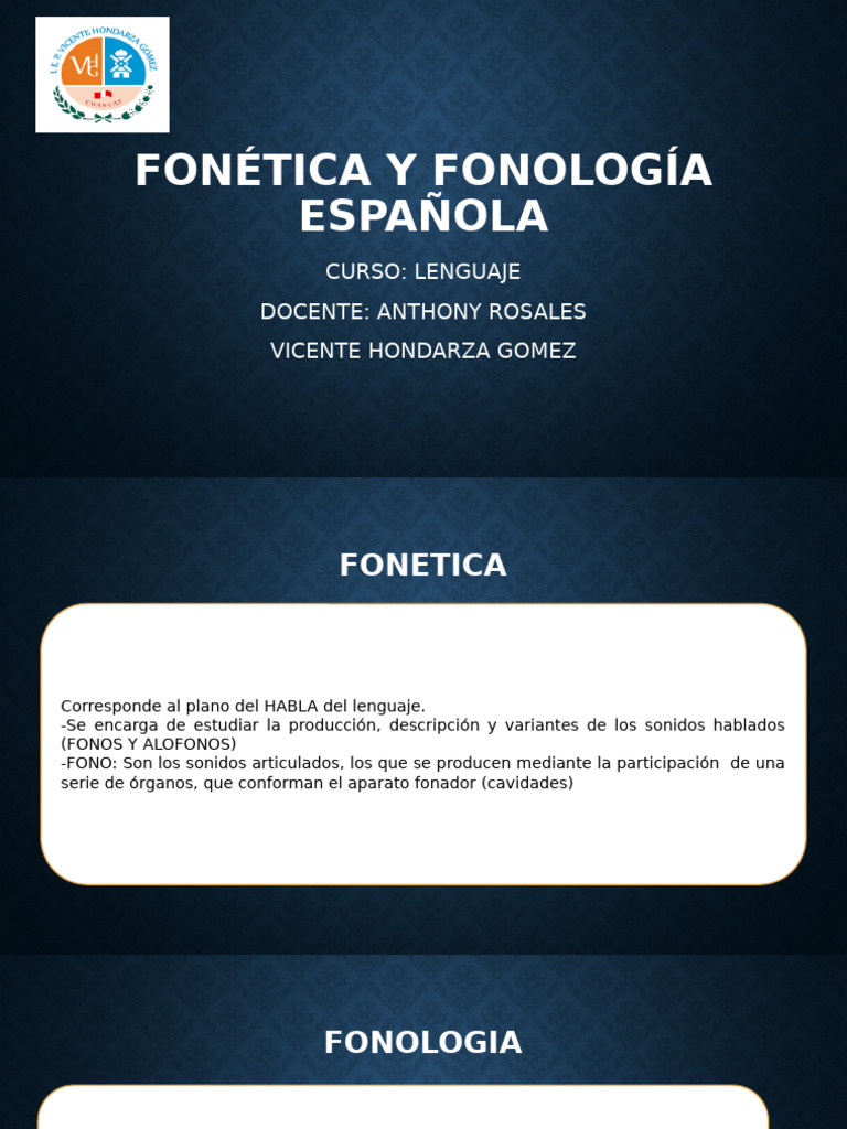 Fonética y Fonología Española | PDF | Voz humana | Fonética