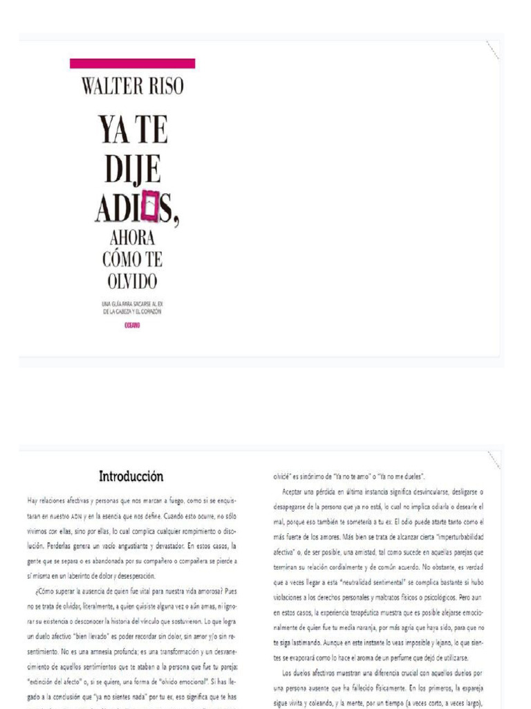 Ya Te Dije Adios Ahora Como Te Olvido - Compress | PDF