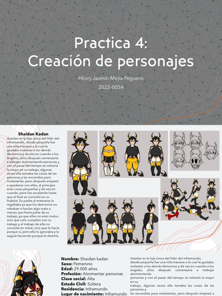 Creación de Personaje: Shaidan Kadan | PDF