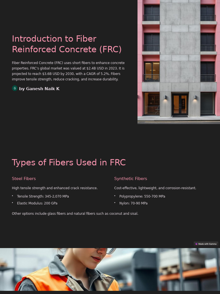 Introduction To Fiber Reinforced Concrete FRC | PDF | Concrete ...