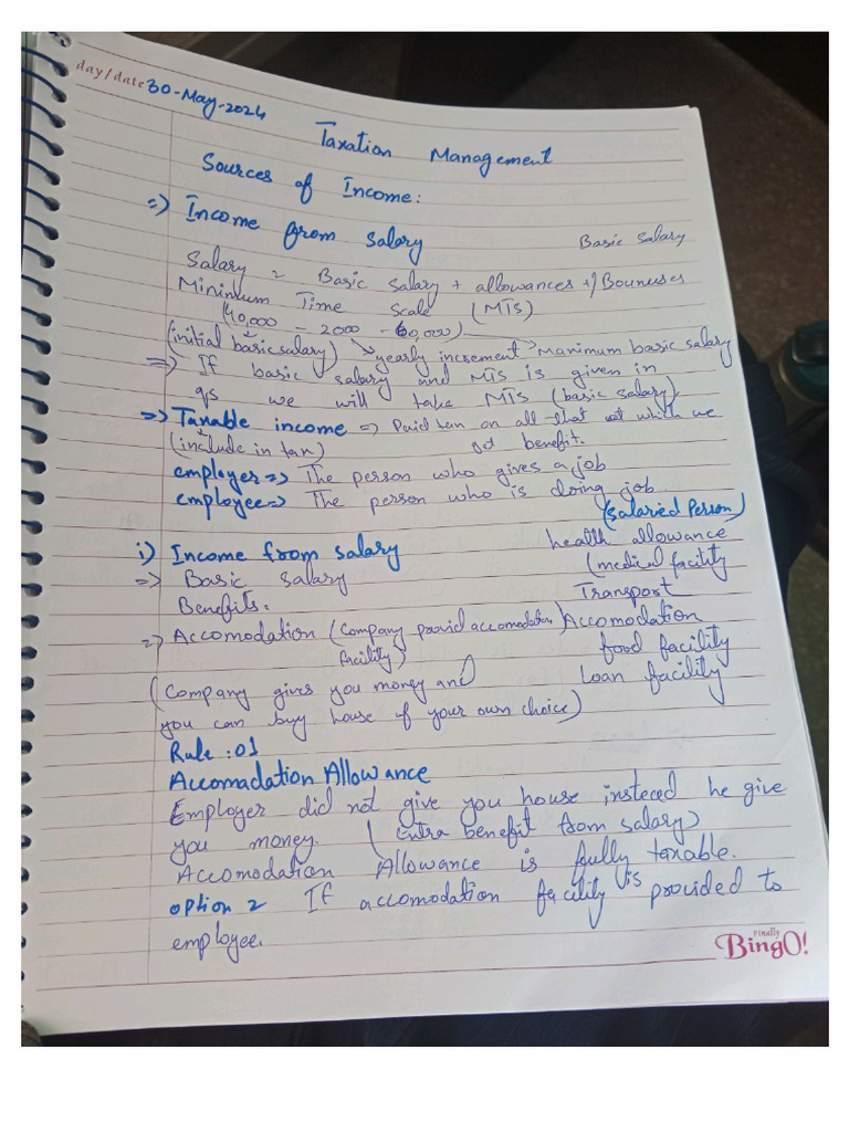 Taxation Management | PDF